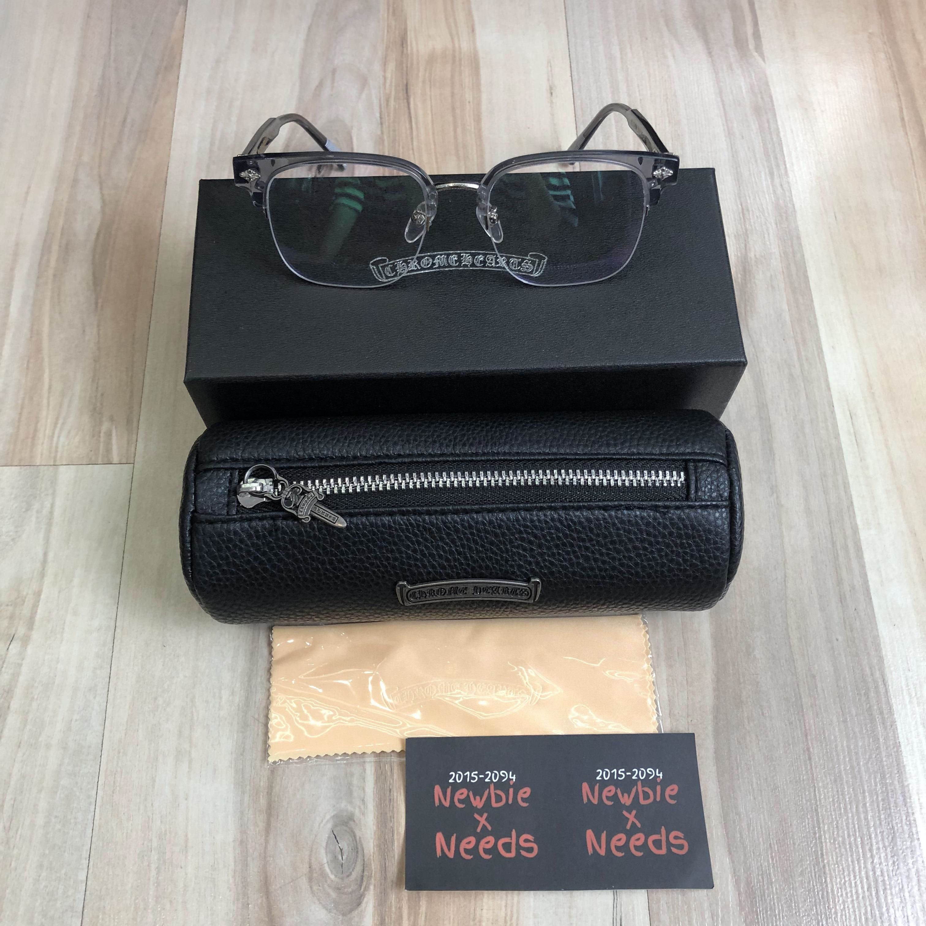 Chrome Hearts Neeners Glasses Transparent/Kacamata Chrome Hearts Trans – newbie-x-needs
